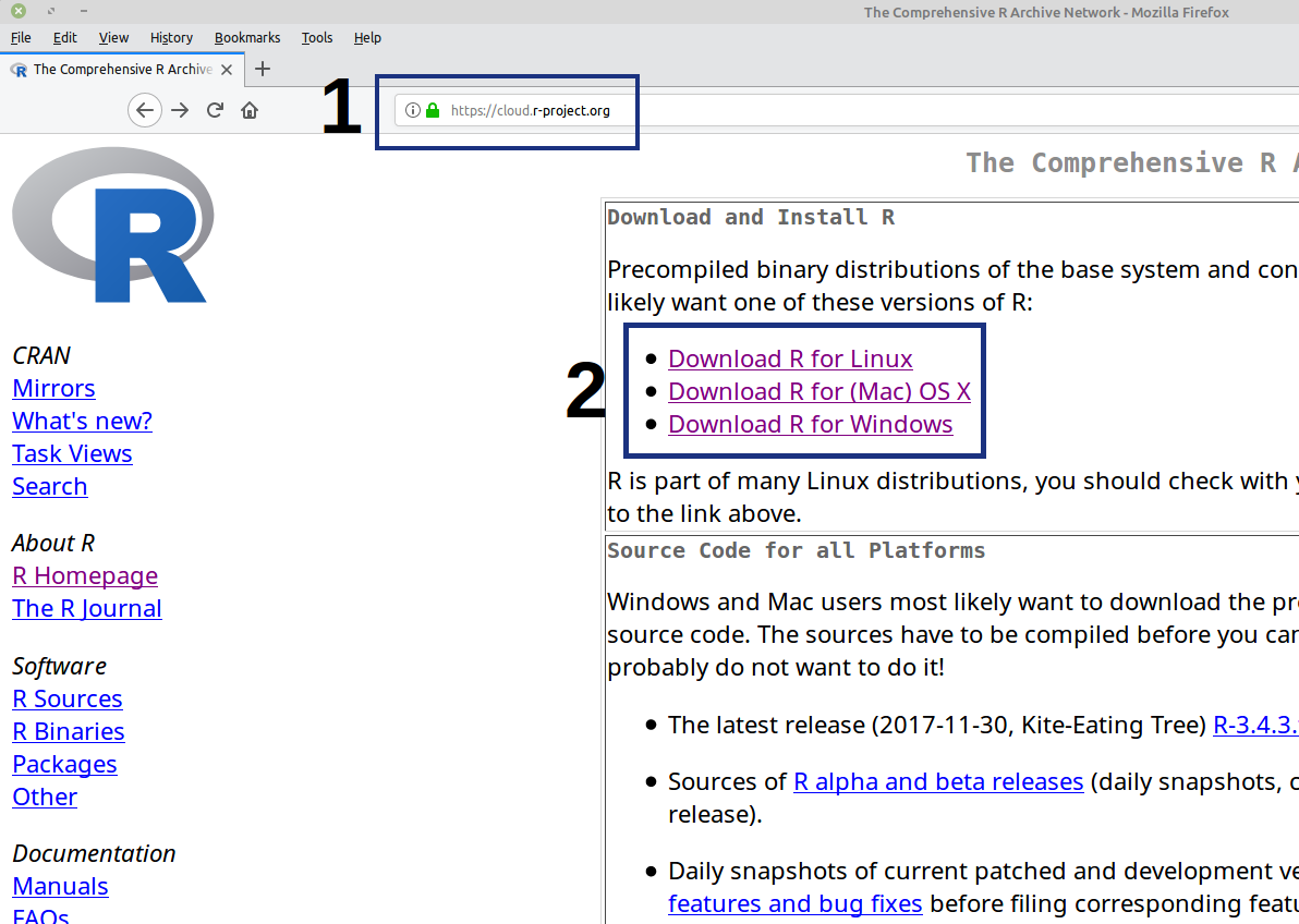 Installation guide for R and RStudio